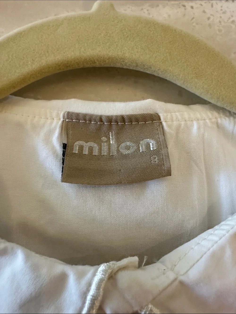 milon | Shirts & Tops | Little Girl White Peter Pan Collar Buttonfront ...
